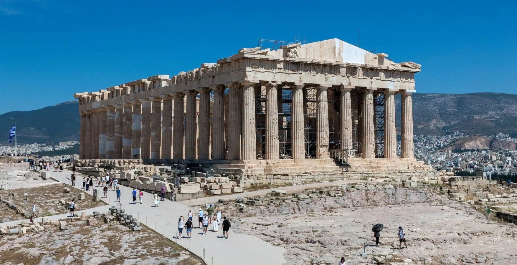 Parthenon’s western pediment restored after 220 years as Acropolis ...